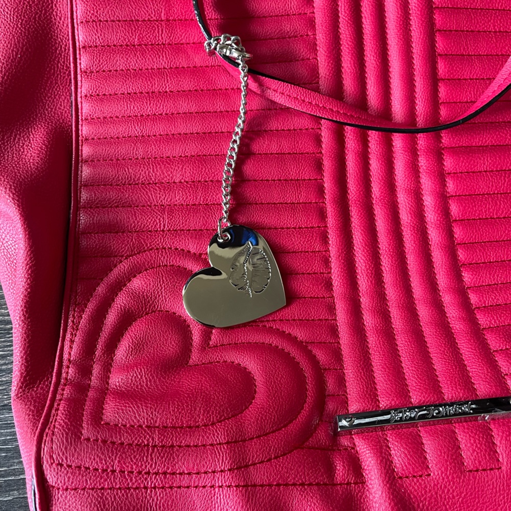Betsey Johnson: Red Quilted Heart Bag - Gem